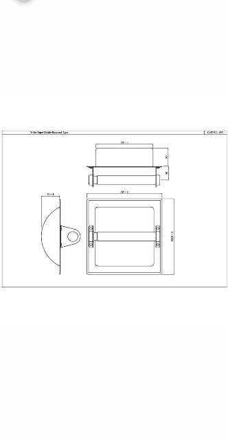 Toilet Paper Holder Recessed Type | Model : AHS-CHR-1551