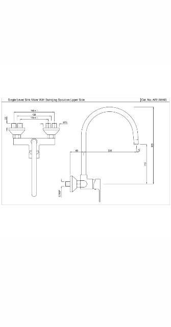 Single lever Sink Mixer | Model : ARI-CHR-39165