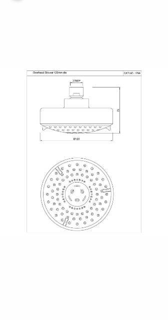 Overhead Shower | Model : OHS-CHR-1799