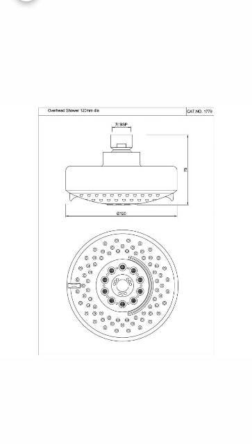 Overhead Shower | Model : OHS-CHR-1779